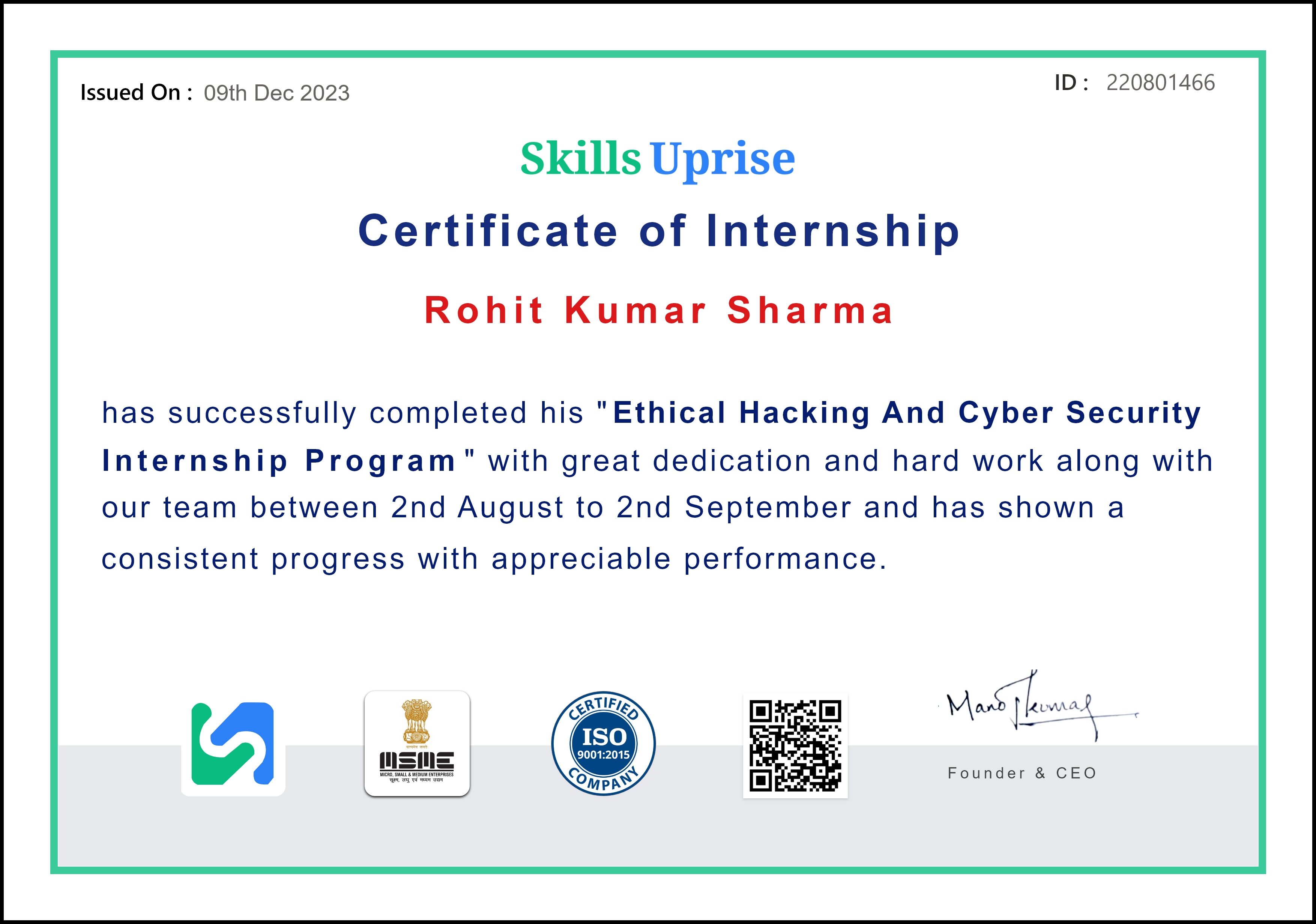 Skills Uprise | India's Best Training Programs | Online Courses | Internships